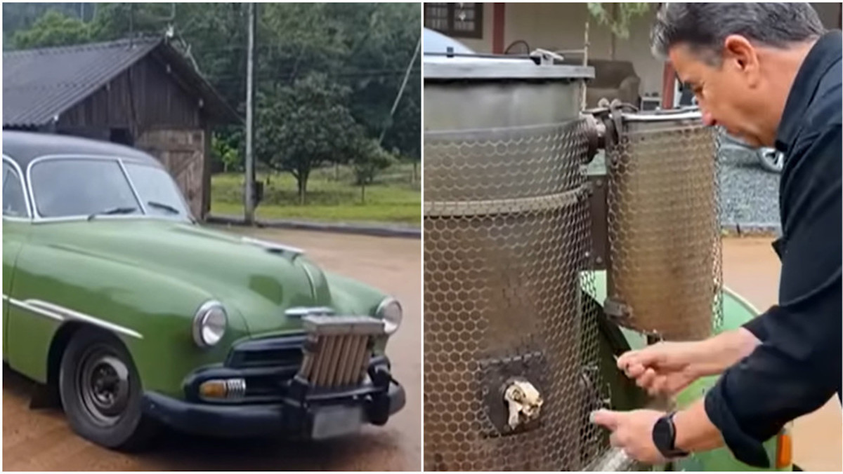 Este es el único vehículo propulsado por leña que lleva circulando casi ...