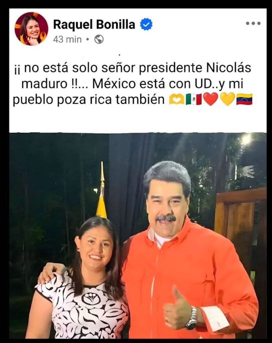 Amnesia digital: Senadora Raquel Bonilla borra a Maduro de su historia ...